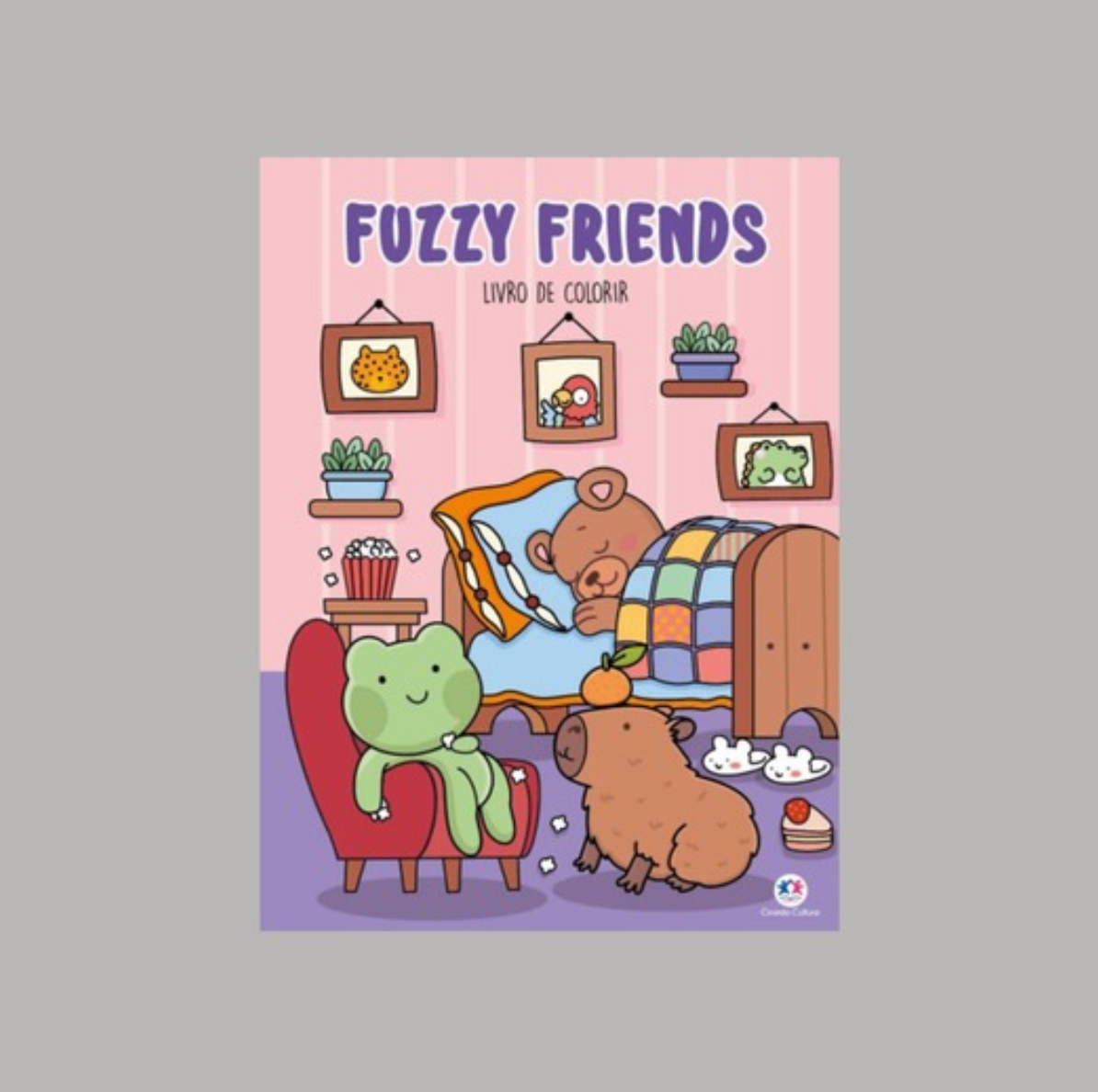 Livro Para Colorir FUZZY FRIENDS - papelariapapelsortido.com.br